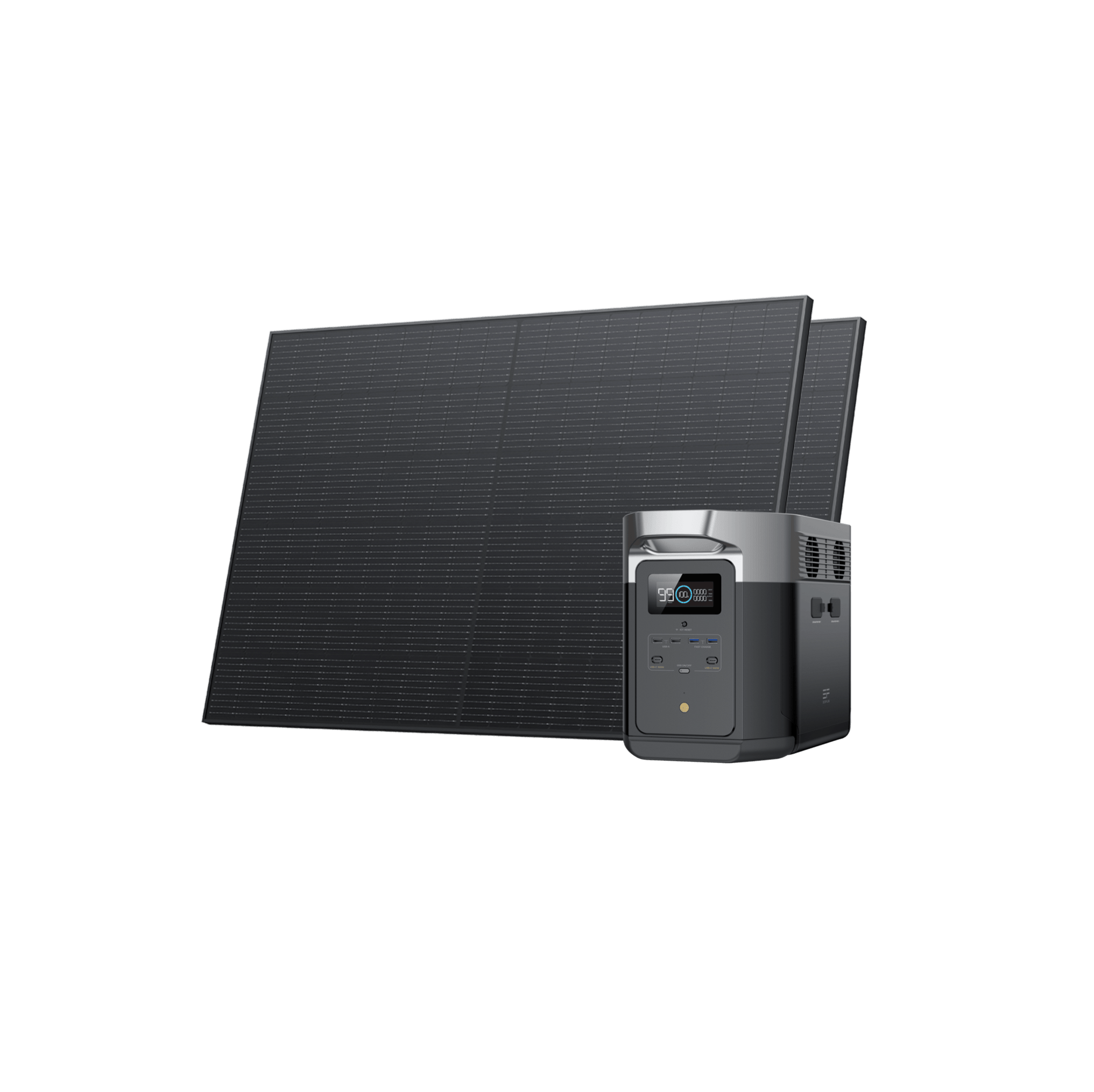 EcoFlow DELTA Max Solar Generator (Rigid PV400W*2) — Direct Solar Power